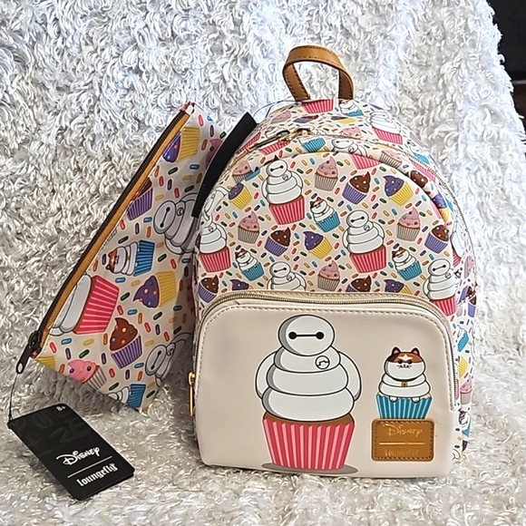 Loungefly | Bags | Nwt Loungefly Baymax Cupcake Mini Backpack And ...